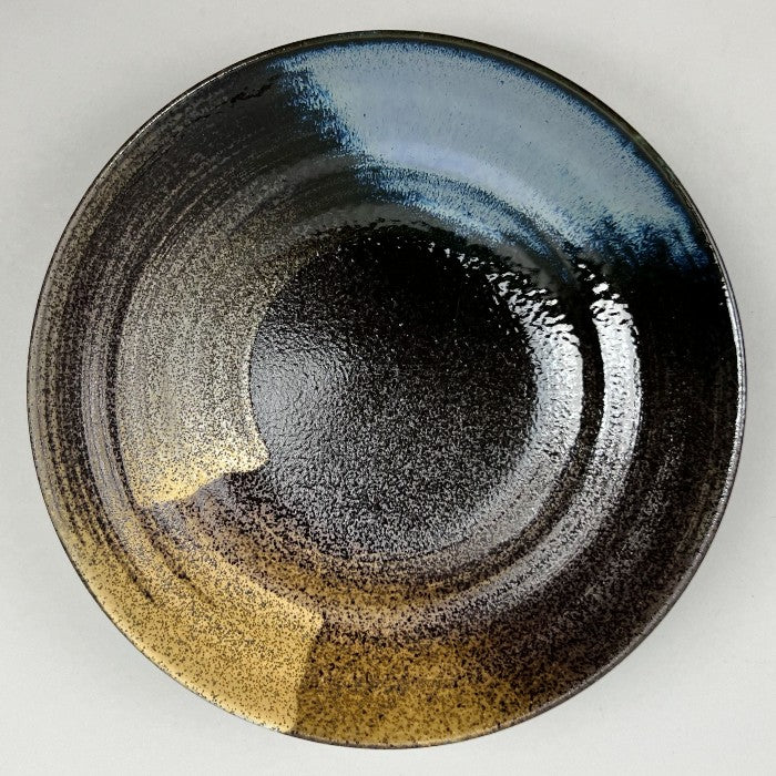 Shin Nishiki Japanese Multi-Color Deep Curry Rice Plate, 9" dia.