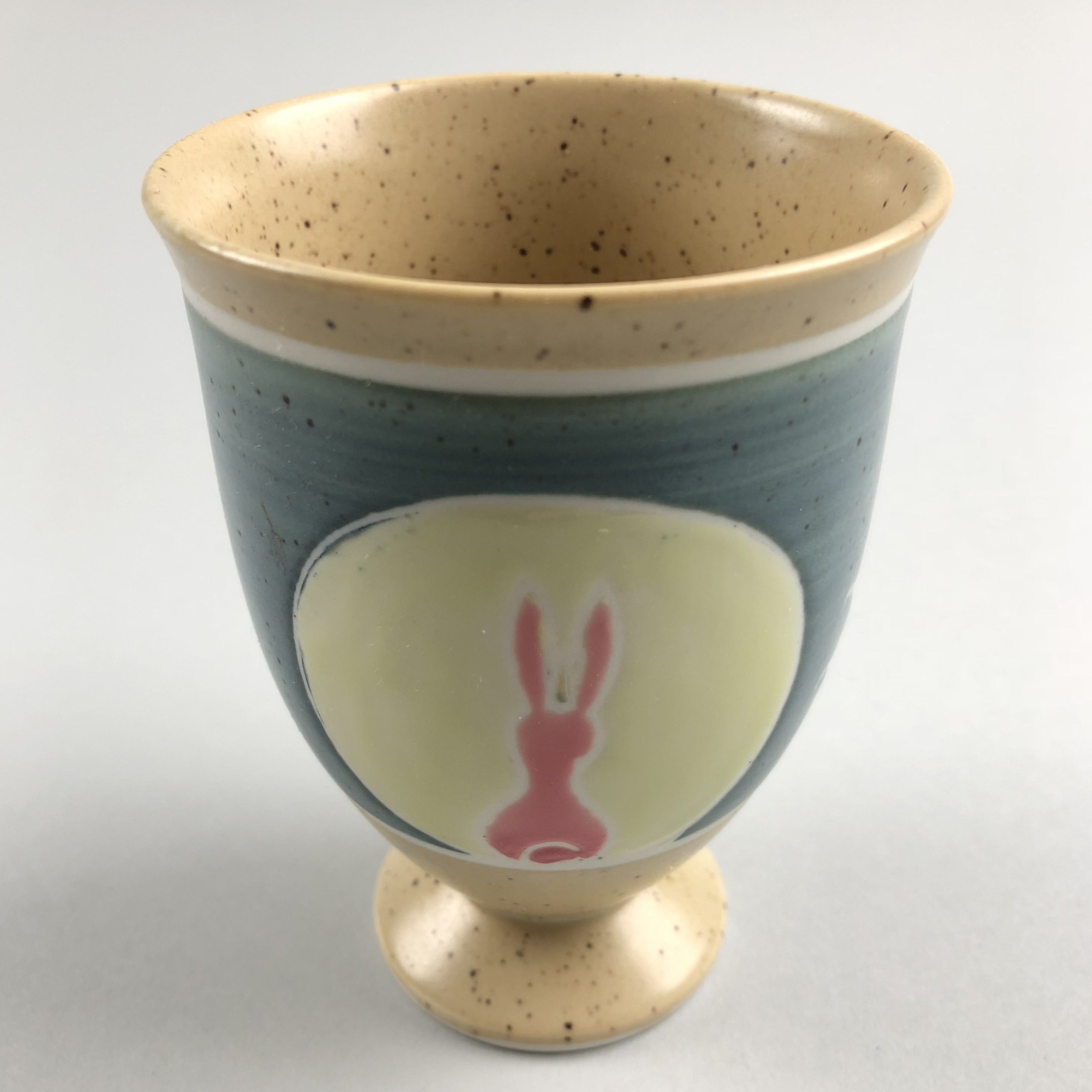 Japanese Rabbit and Moon Multi-Color teacup 6 oz
