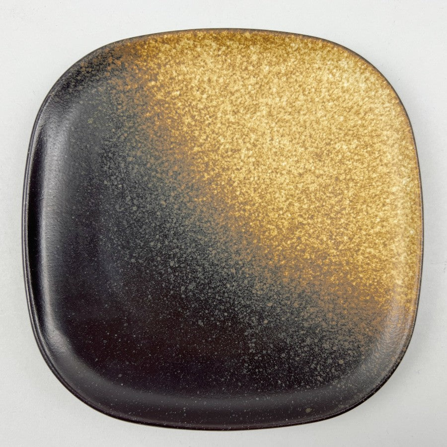 Japanese Style Matte Brown Gradient Square Appetizer & Dinner Plates